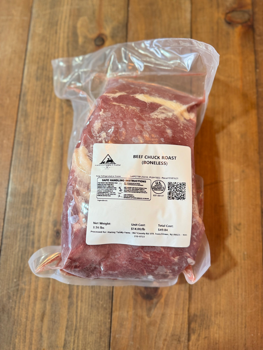 Grass-Fed Beef Chuck Roast (boneless) – Haring Family Farm